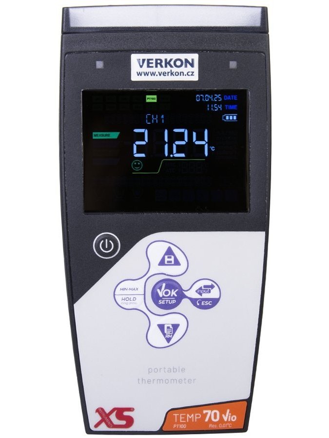 Teploměr digitální XS Temp 7x Vio pro sondy typu PT100 - VERKON