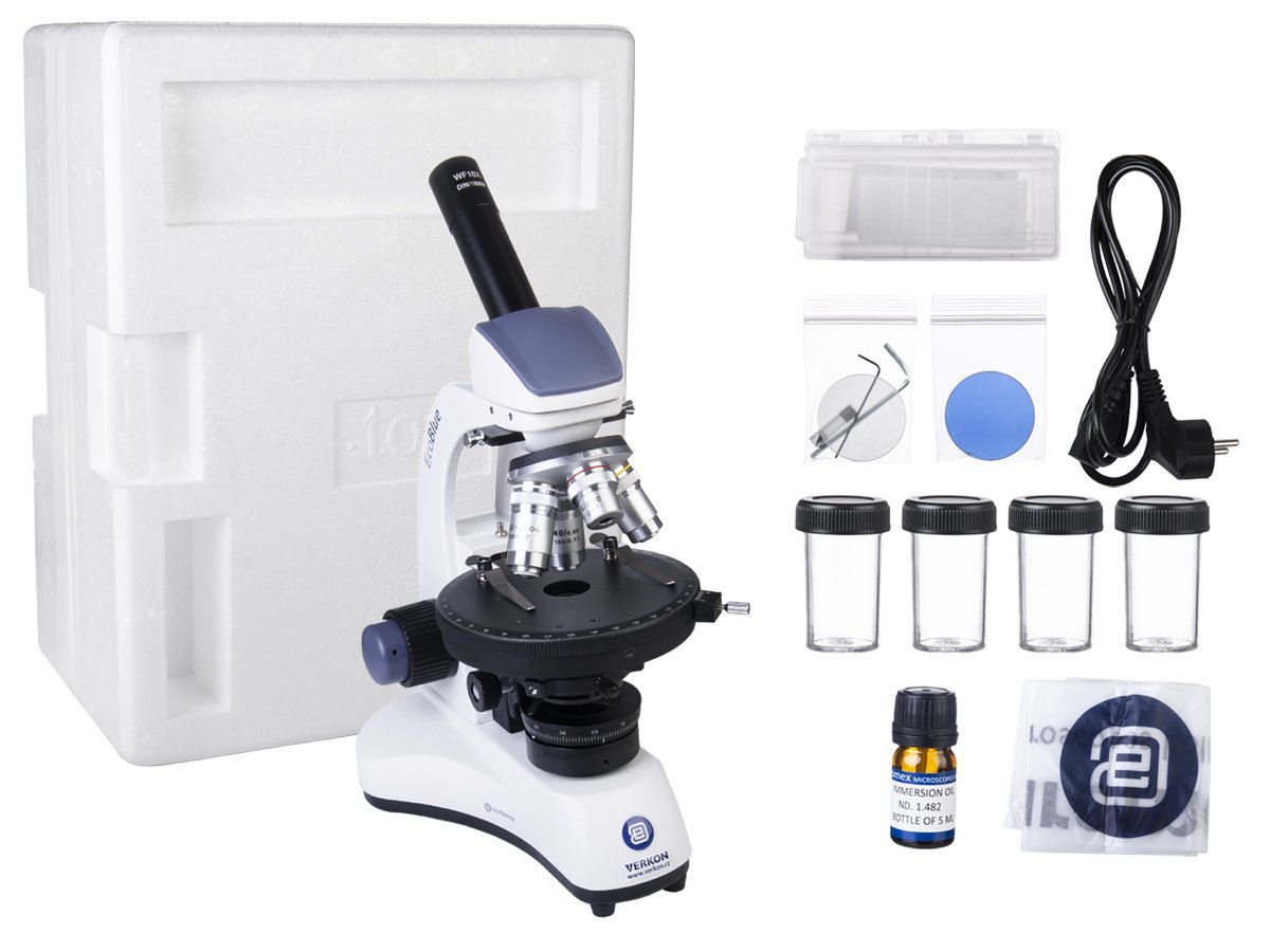 Mikroskop polarizační Euromex EcoBlue - VERKON