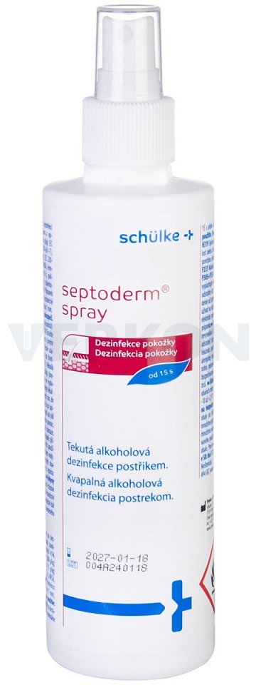 Septoderm spray, tekutý dezinfekční přípravek - VERKON