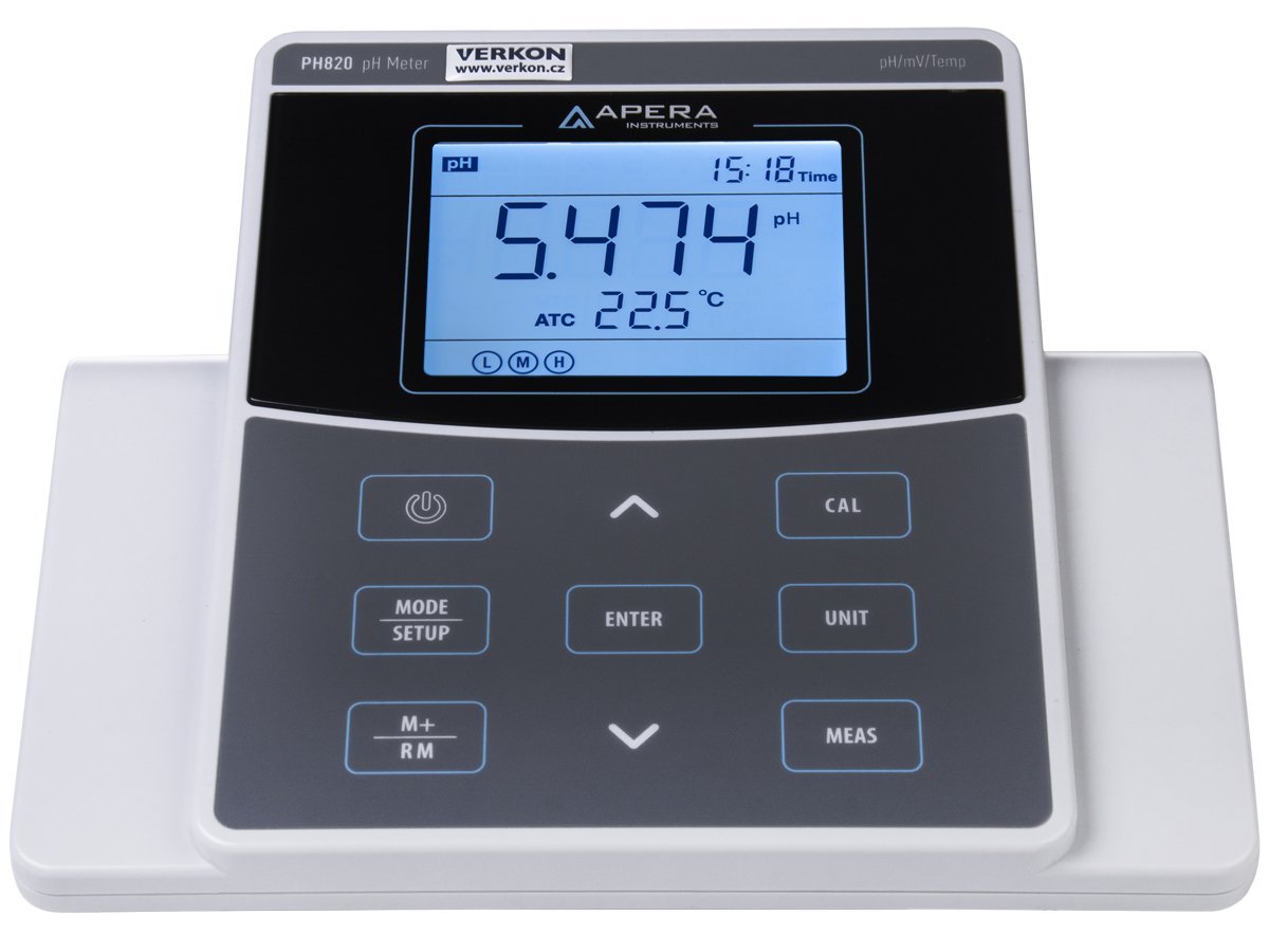 pH metr stolní Apera pH 800 a pH 820 - VERKON