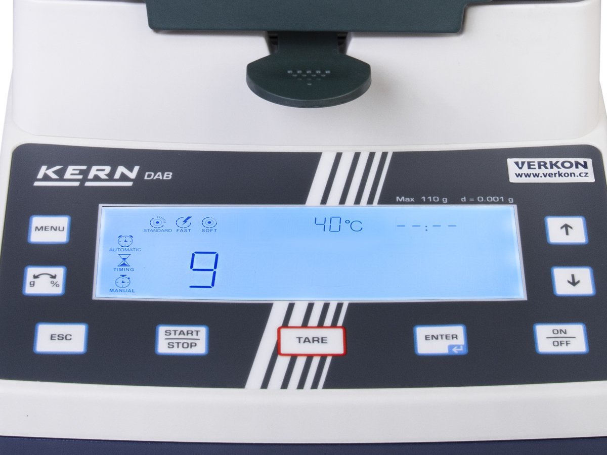 Vlhkostní analyzátory - váhy sušicí Kern - VERKON